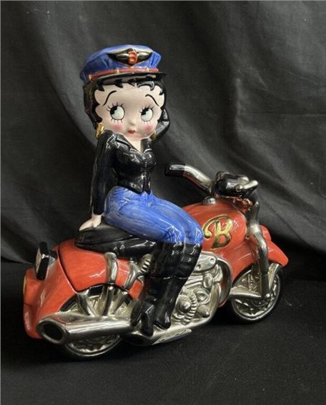 Betty Dolan | Betty Boop biker cookie jar | MutualArt