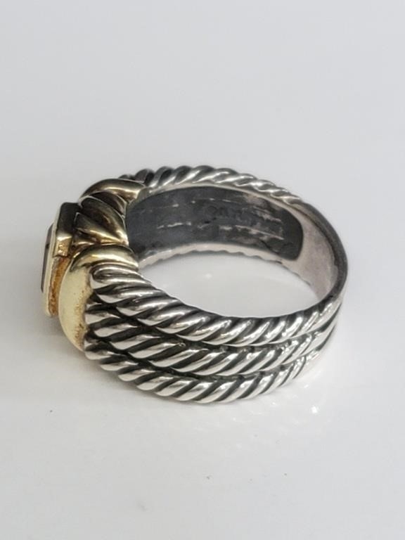 David Yurman | David Yurman sterling & 14k gold ring w/tourmaline ...