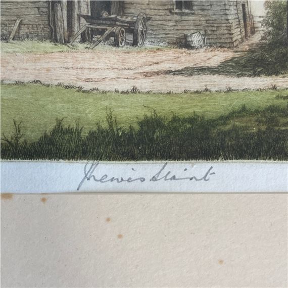 James Lewis Stant | a hand coloured etching depicting a rural scene ...