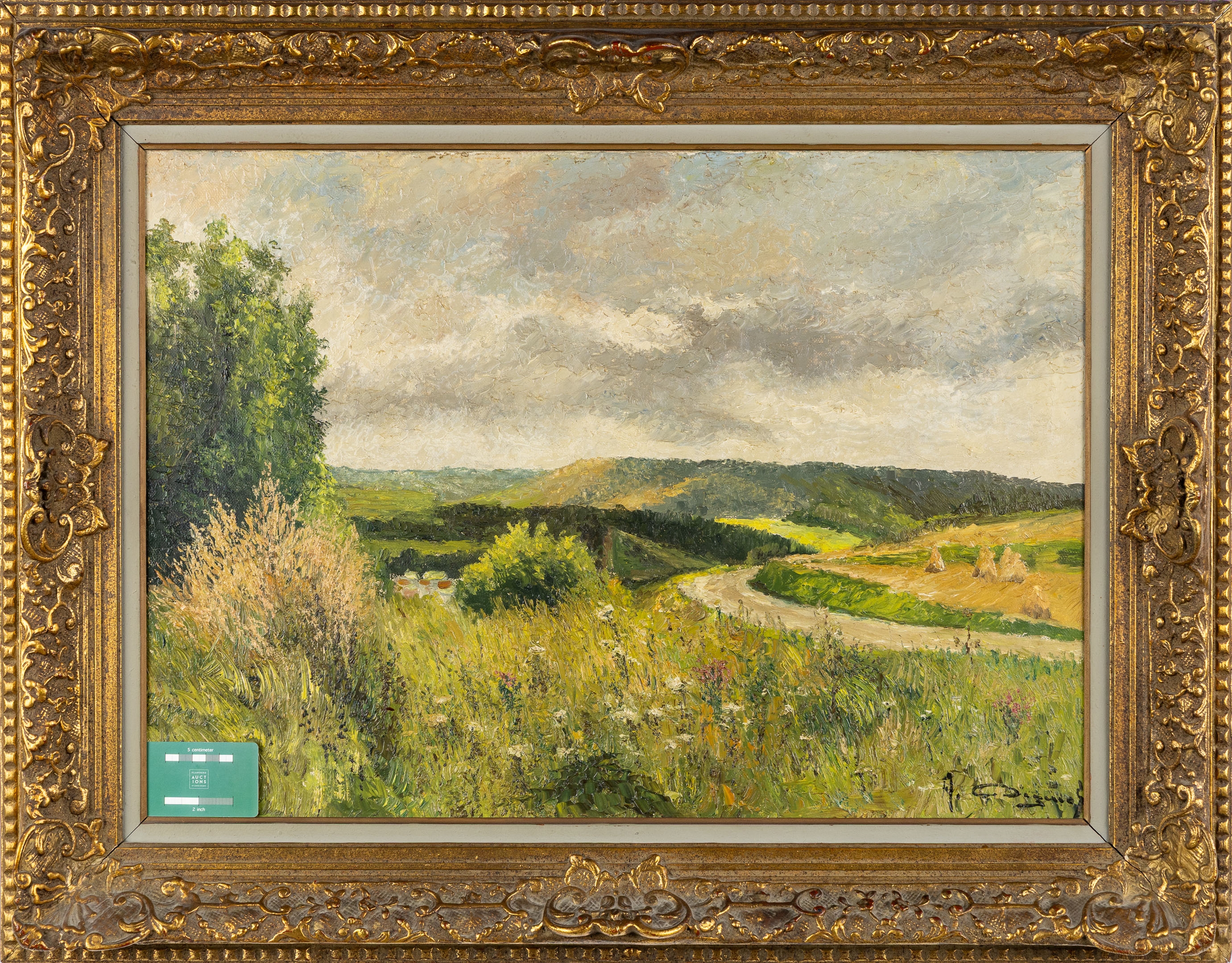 Amédée de Greef | Road through a Hilly Landscape (1958) | MutualArt