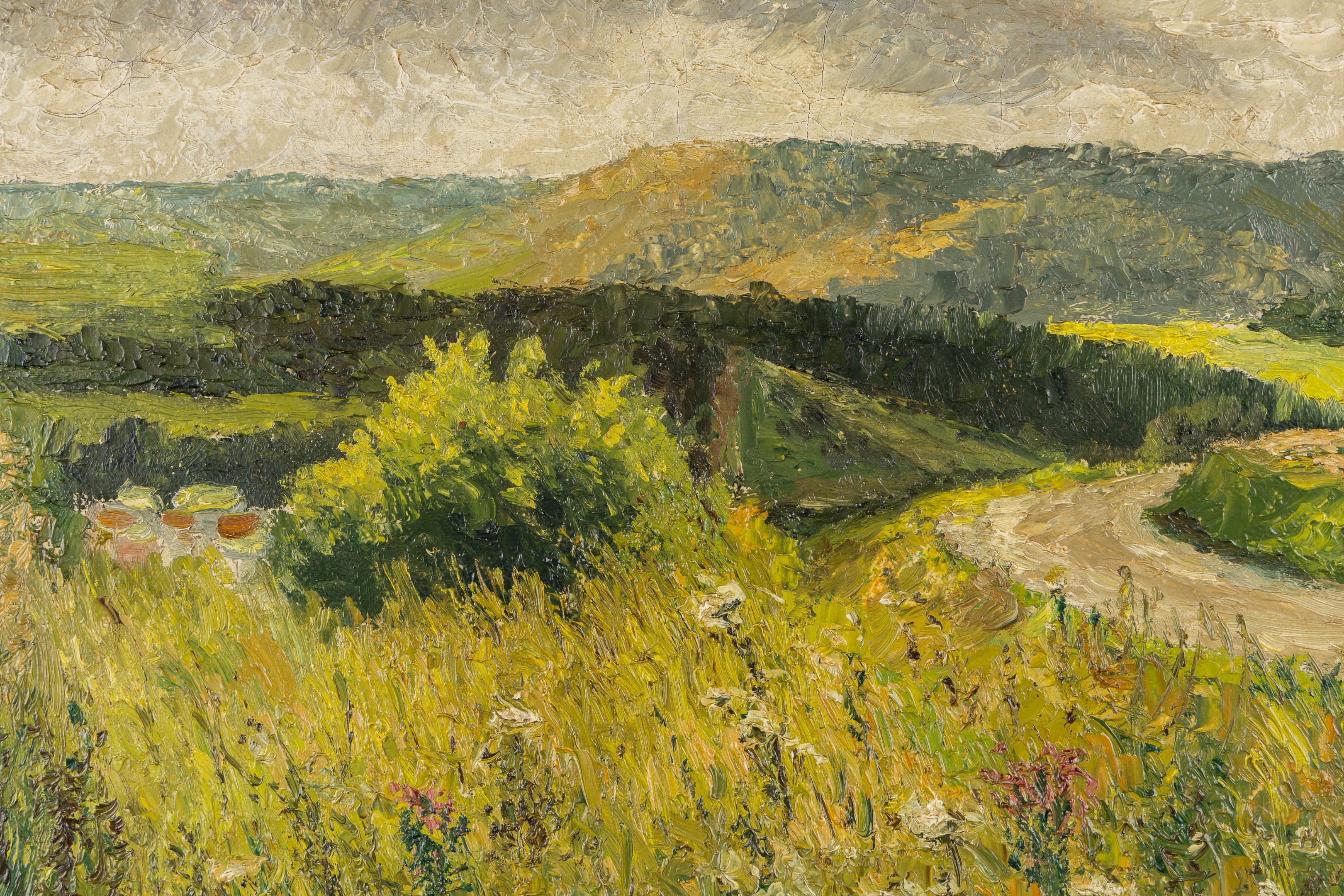 Amédée de Greef | Road through a Hilly Landscape (1958) | MutualArt