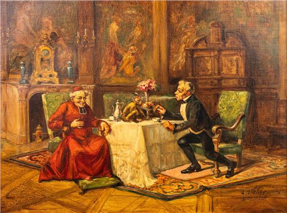 Alfred Weber | Bishop With A Monkey | MutualArt