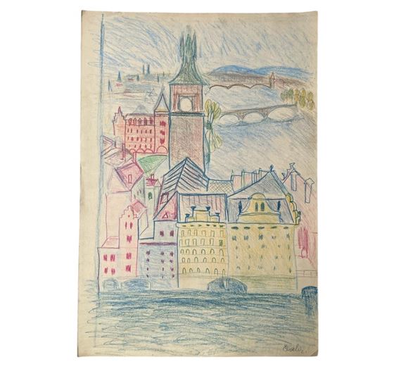 Karel Chaba | Pražský motiv | MutualArt