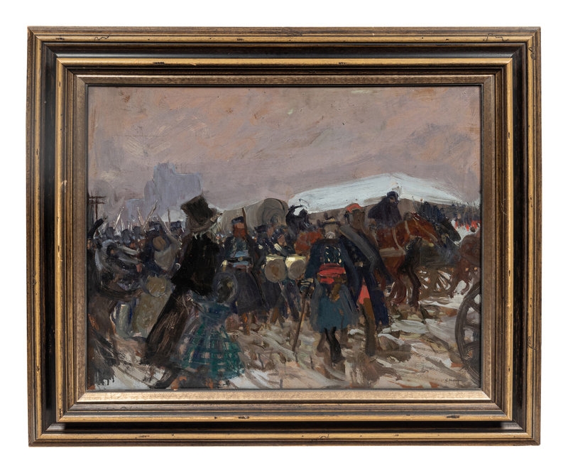 Charles Hoffbauer | Advancing Infantry | MutualArt