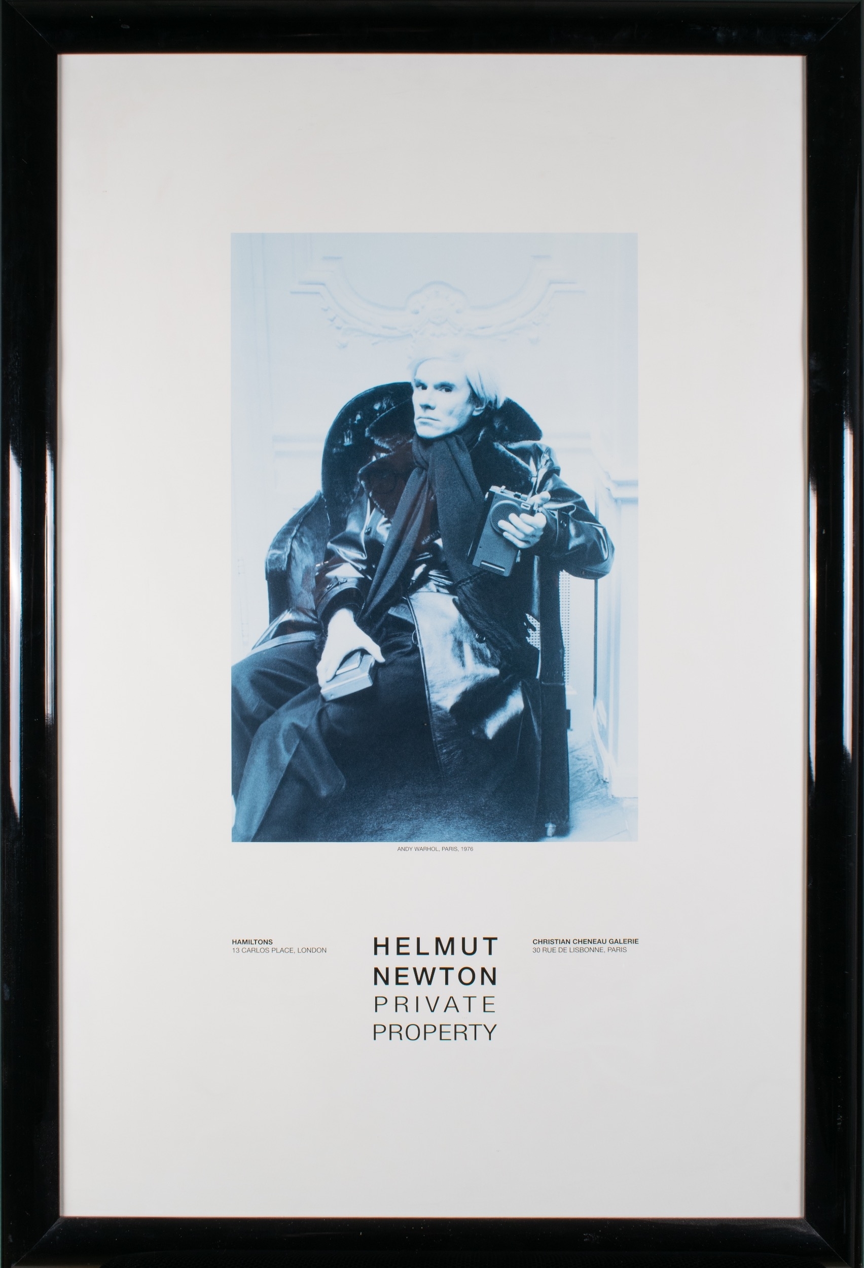 Helmut Newton | Original poster featuring Andy Warhol (1985) | MutualArt