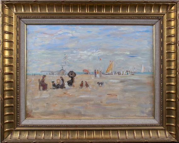 Jean Laurent | French beach scene | MutualArt