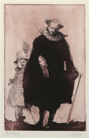 Vincent Capraro | Man with a Ruff (Circa 1968) | MutualArt