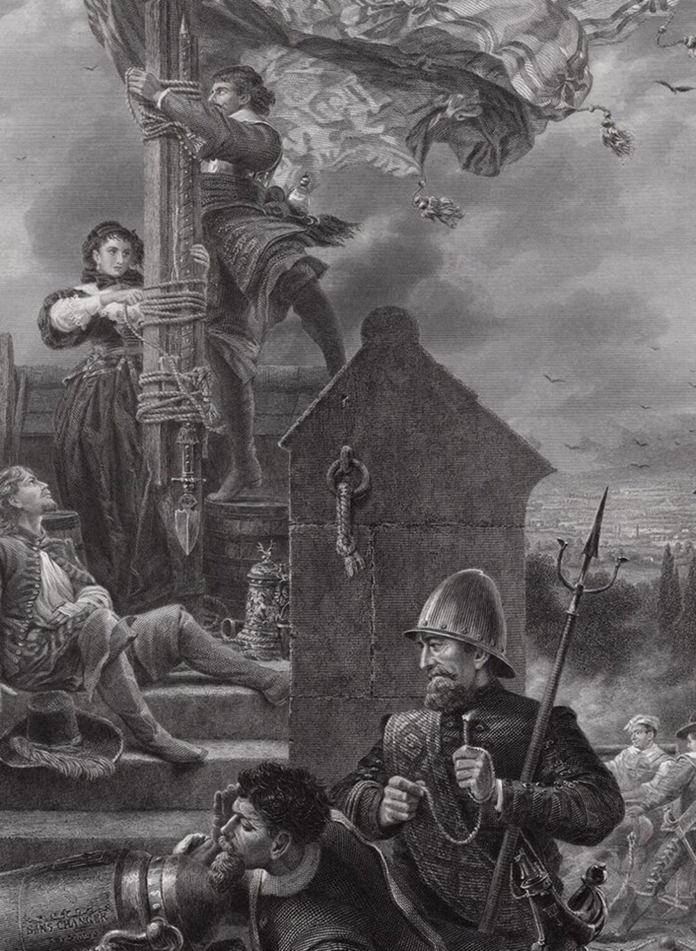 George Dunlop Leslie | The Defence of Lathom House (1870) | MutualArt