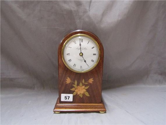 Knight | KNIGHT GIBBINS EDWARDIAN STYLE INLAID MARQUETRY MANTEL CLOCK ...