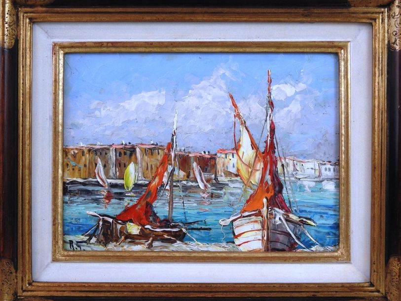 Robert Giovani | Port on the Côte d'Azur | MutualArt