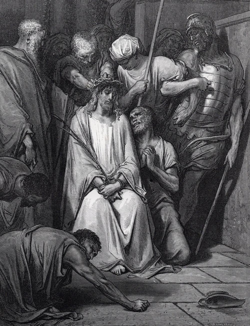 Gustave Doré | The Soldiers Mock Jesus (1880) | MutualArt