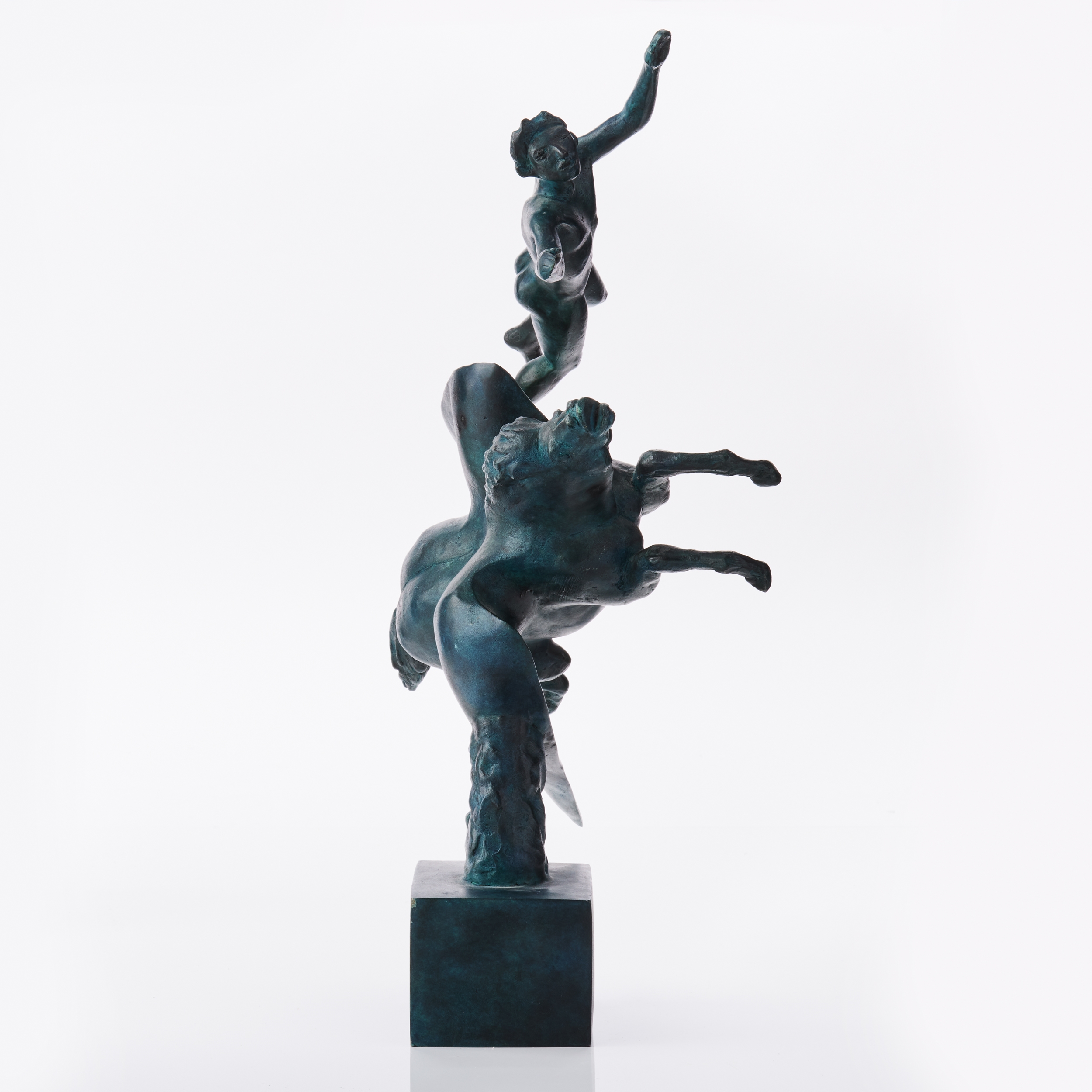 Carl Milles | 1875-1955. Kopia efter. Människan och Pegasus. Märkt ...