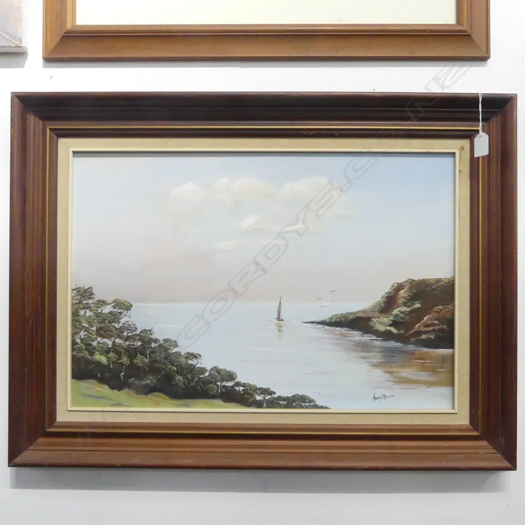 Harry Peters | OIL ON BOARD NORTHLAND COAST SIGNED HARRY PETERS H600 ...