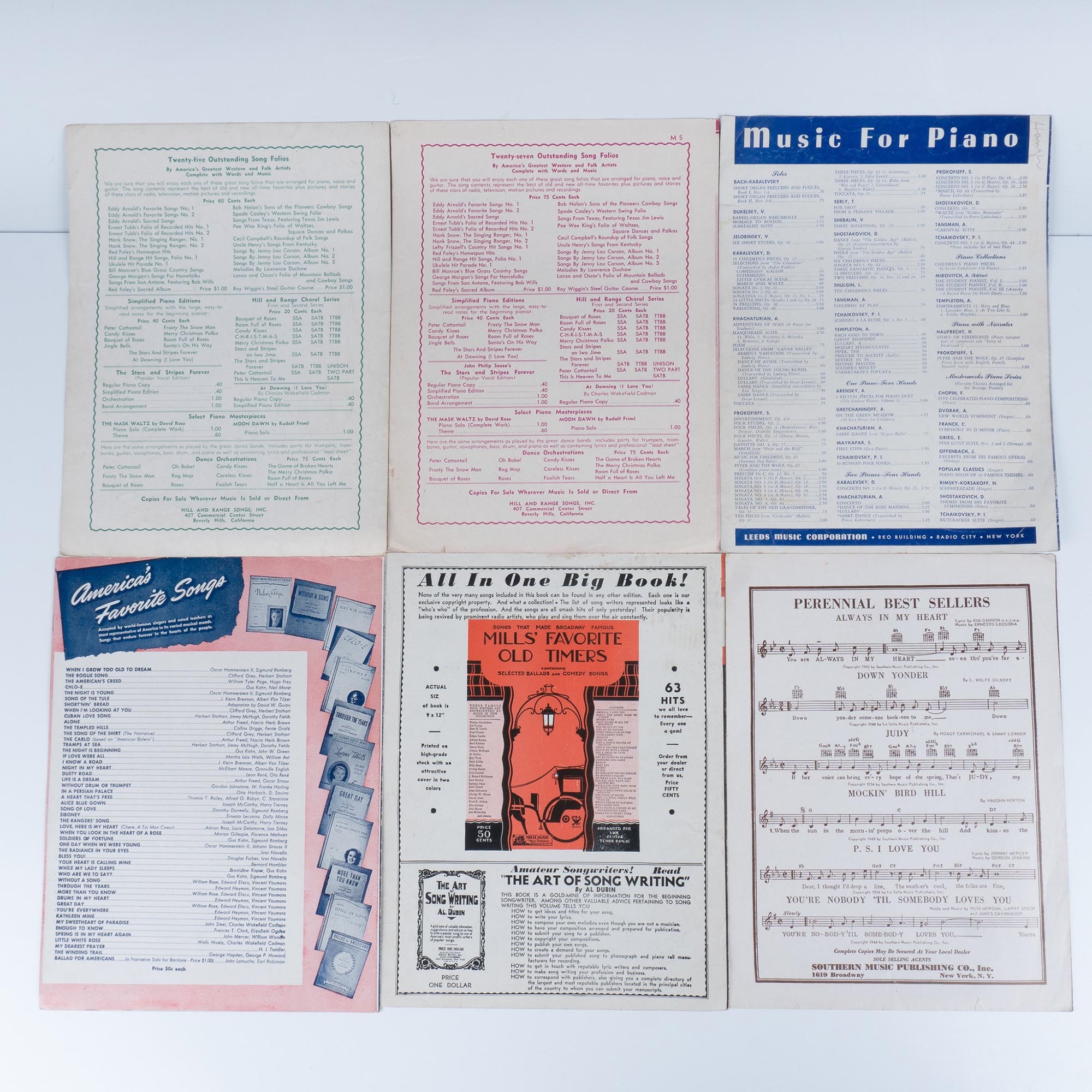 Jane Morgan | 9pc Set Of Vintage Songstress Sheet Music (1931 - 1954 ...