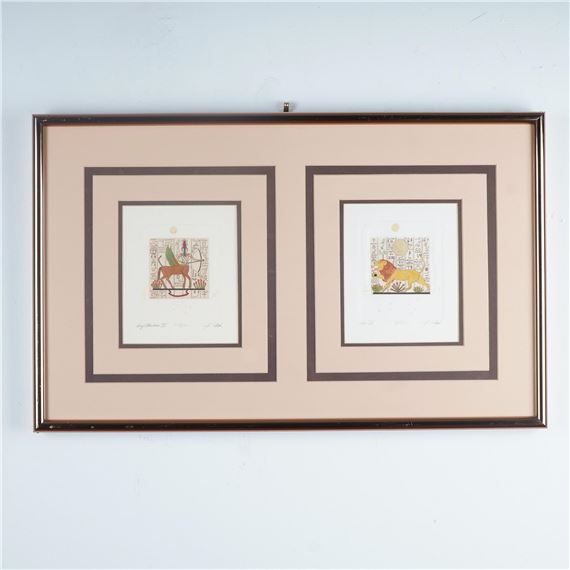 Jan Fleck | Jan Fleck, Set 2 Zodiac Etchings on Paper, Sagittarius ...