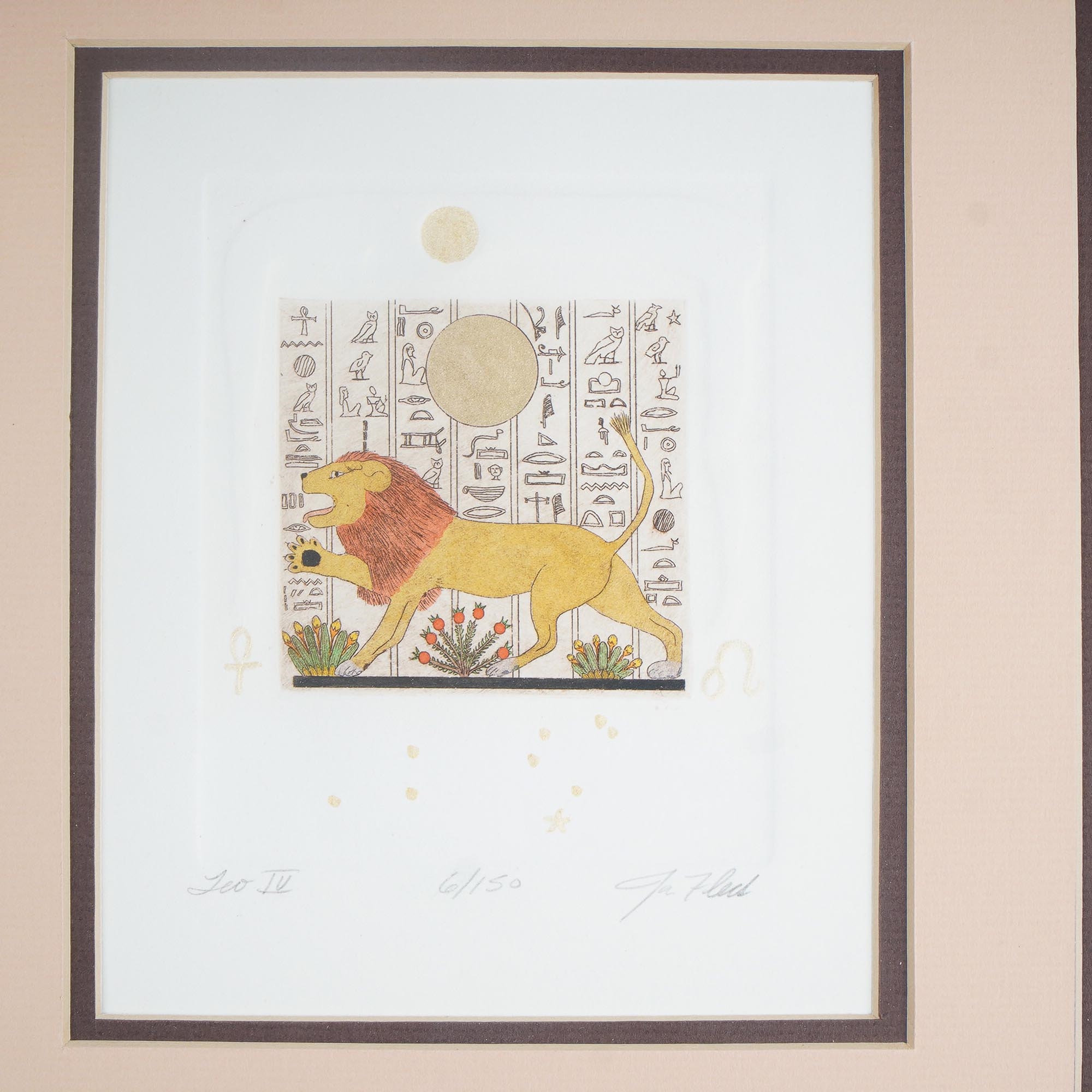 Jan Fleck | Jan Fleck, Set 2 Zodiac Etchings on Paper, Sagittarius ...