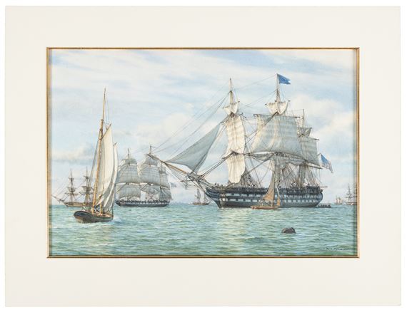 Mark Richard Myers | Commodore Biddle's Squadron Getting Under Way, U.S ...