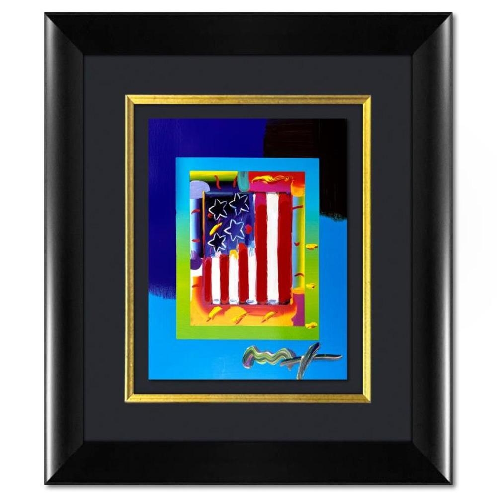 Peter Max | Flag with Heart | MutualArt