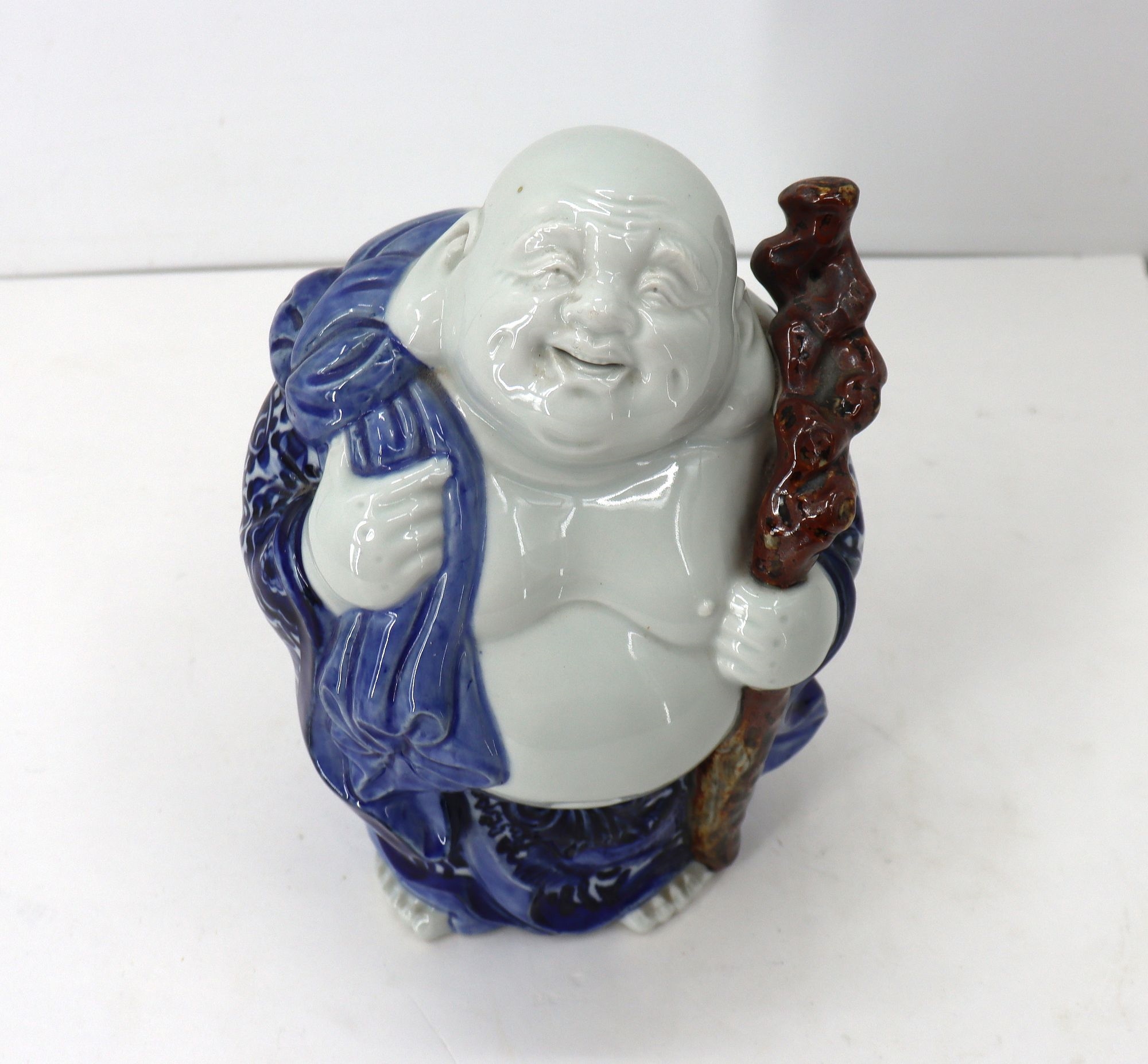 Hotei | Japanese Kutani Porcelain Hotei Buddha | MutualArt