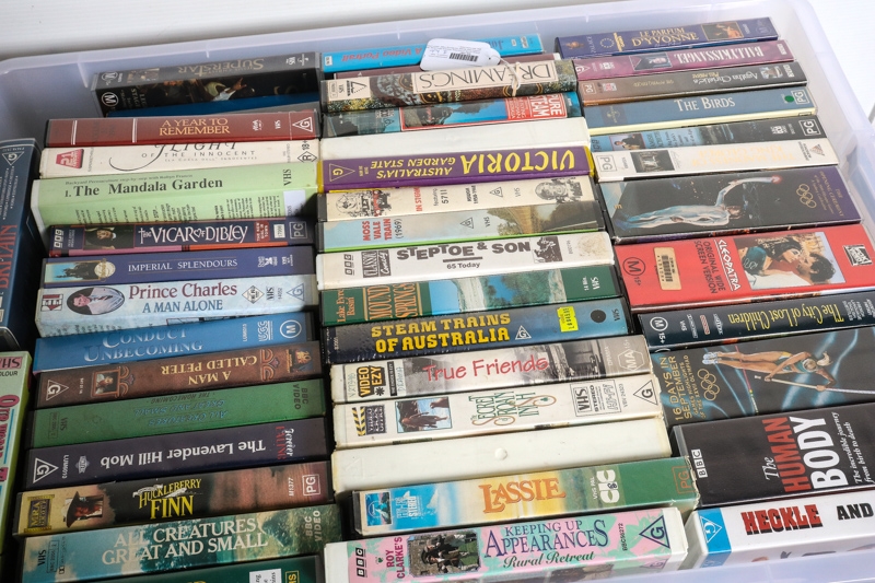 Unknown | A large bundle of VHS films | MutualArt