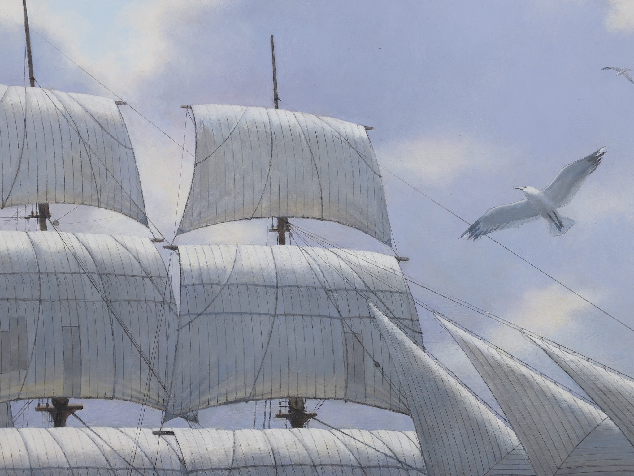 William Baldwin | Packet Ship James Pennell Off Maine (2000) | MutualArt