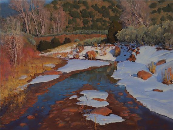 Andrew Peters | Andrew Peters Western Winter Landscape | MutualArt