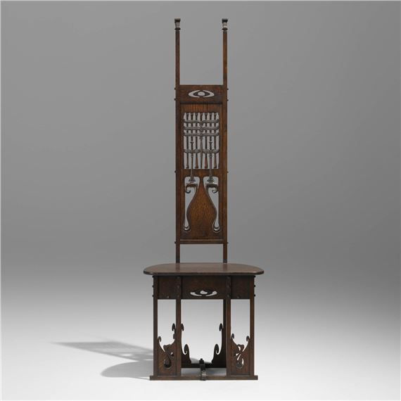 Charles Rohlfs | Important and Rare hall chair (1900) | MutualArt