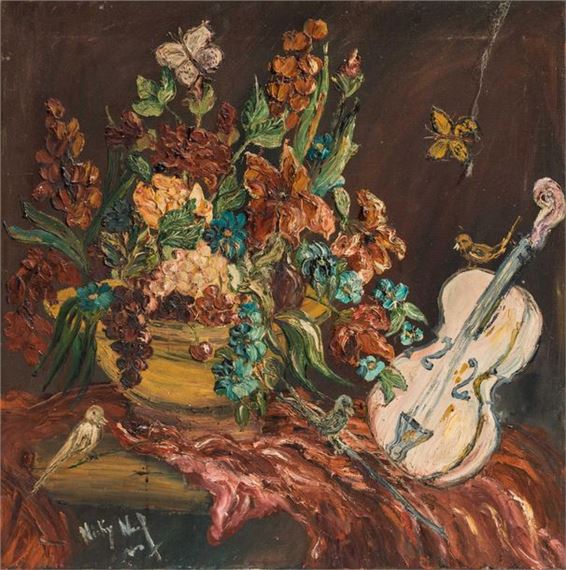 Nicky Neef | Still life with violin | MutualArt