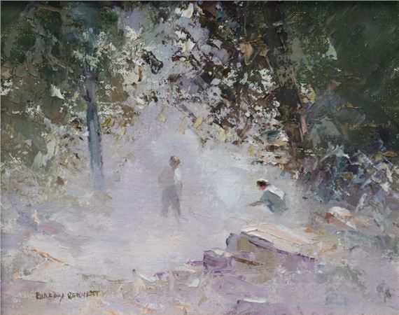 Rubery Bennett | WHILE THE BILLY BOILS (Circa 1980) | MutualArt