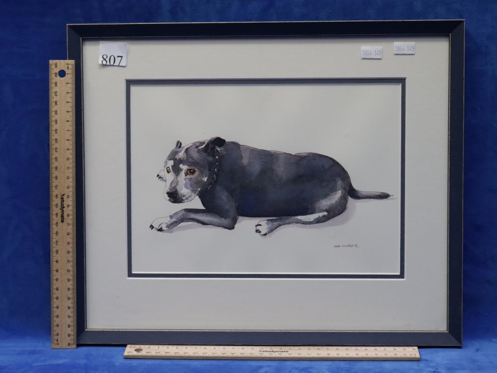 Deb Mostert | PORTRAIT OF BESS, STAFFORDSHIRE BULL TERRIER (2016 ...