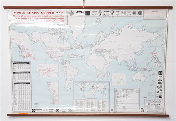 Miller | A vintage 'World Mining Copper Map' map (1976) | MutualArt