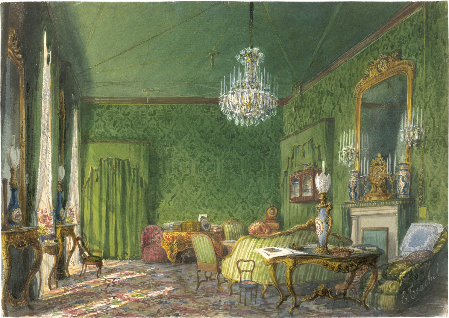 Ercole Trachel | Zimmer der Zarin Alexandra Fjodorowna in der Villa ...