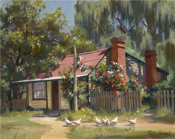 Reg Campbell | Untitled (Cottage Scene | MutualArt