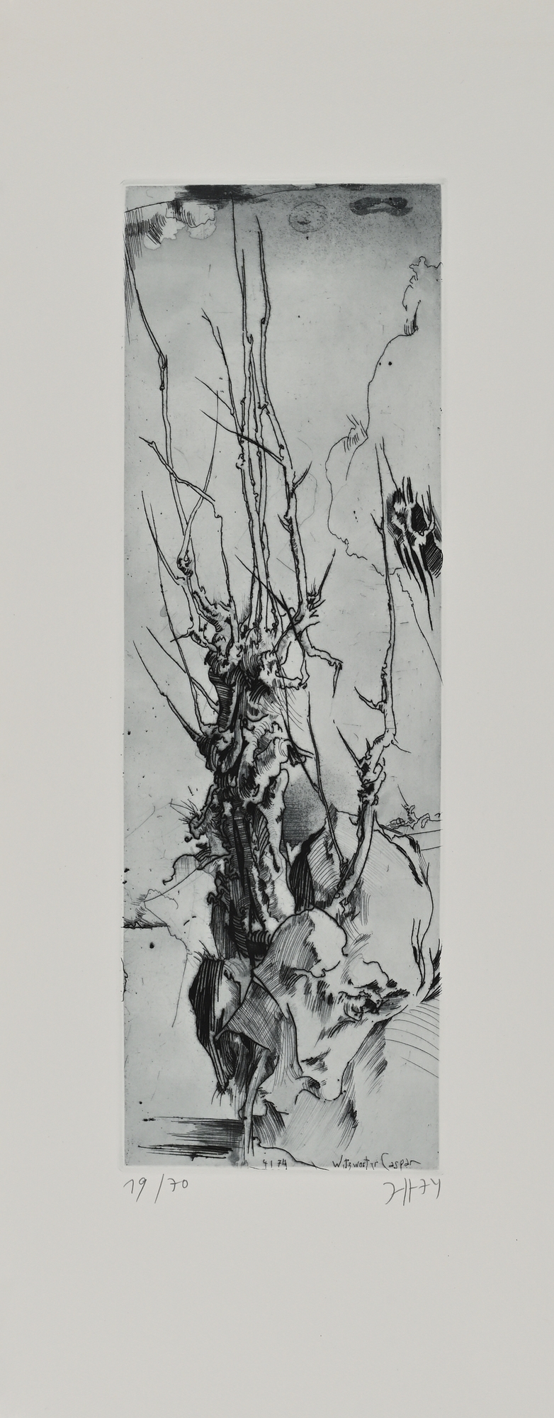 Horst Janssen | Portfolio. Caspar David Friedrich (1974) | MutualArt