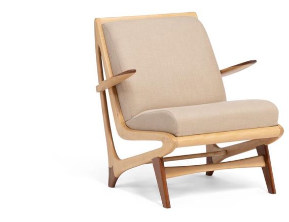 Carl Matthes | A rare beech and teak easy chair (1951) | MutualArt