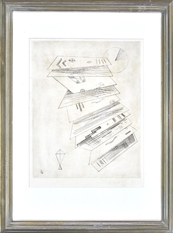 Wassily Kandinsky | Art, 1932. Signed Kandinsky; printsigned monogram ...