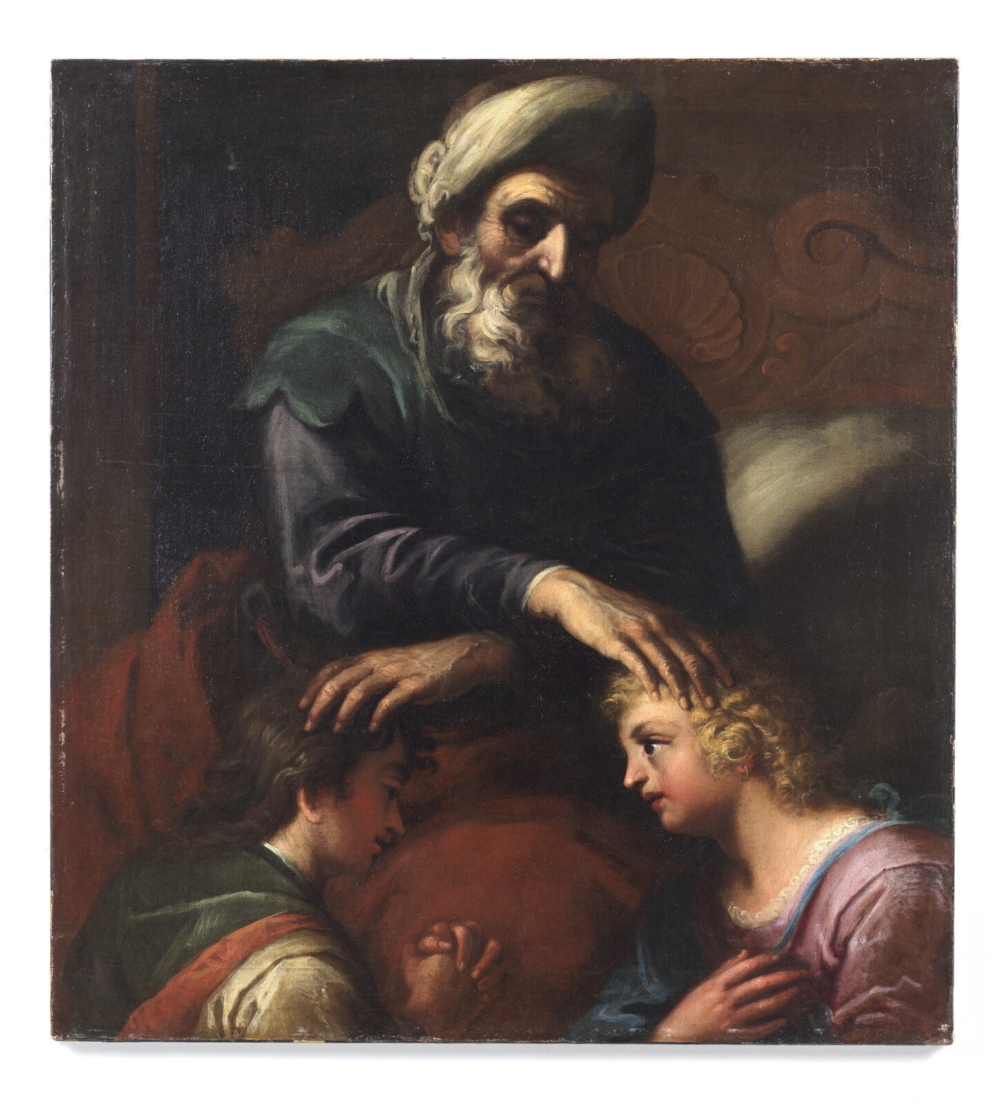 Antonio Zanchi | Jacob blesses Joseph's sons | MutualArt