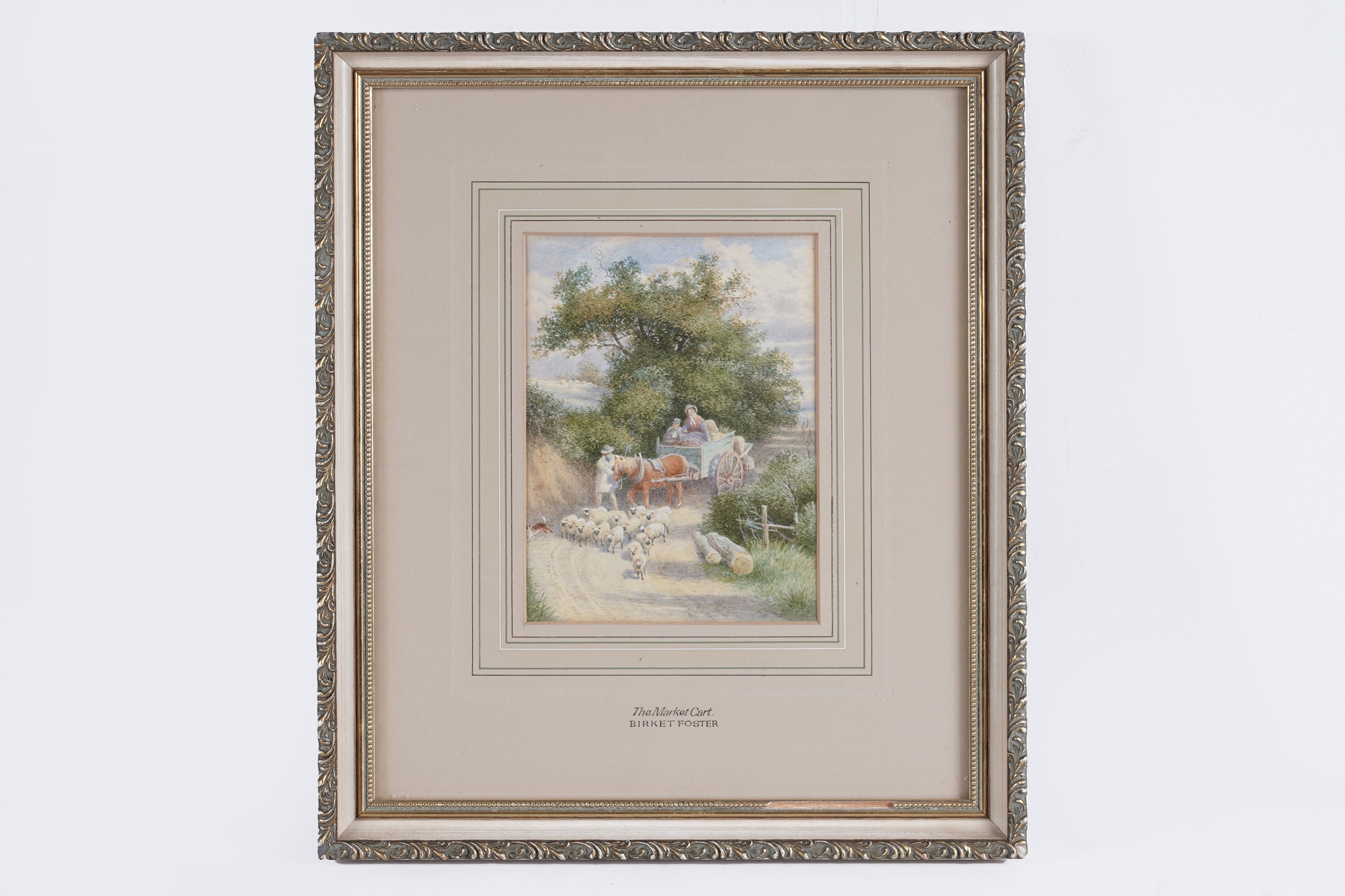 Myles Birket Foster | The Market Cart | watercolour | MutualArt