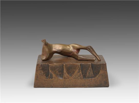 Henry Moore | Reclining figure, wedge base, 1977/78 (1977 - 1978 ...