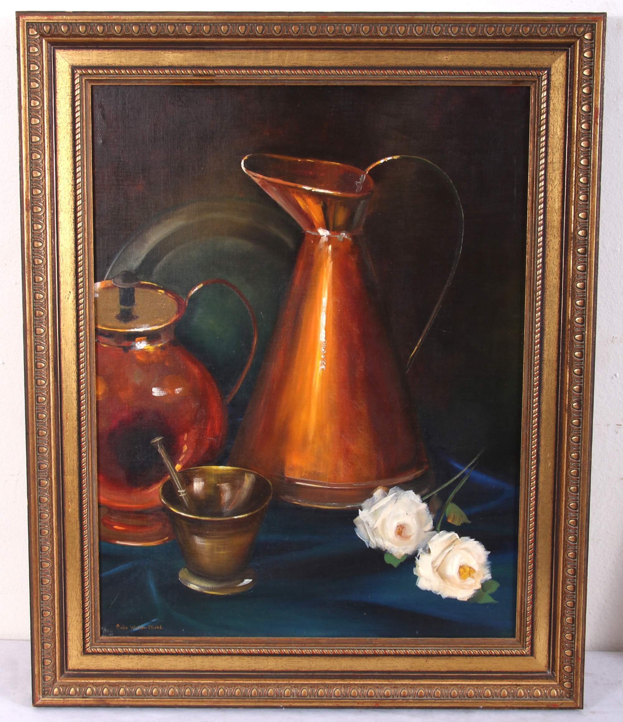 Celia Walsh-Diehl | STILL LIFE WITH COPPER WATER JUG | MutualArt