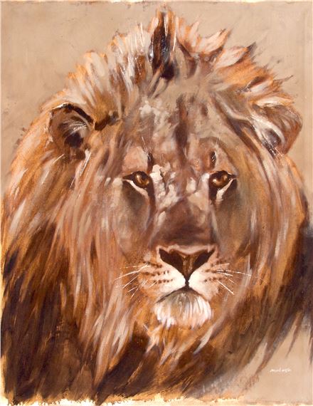 Mark Enslin | PORTRAIT OF A LION (80) | MutualArt