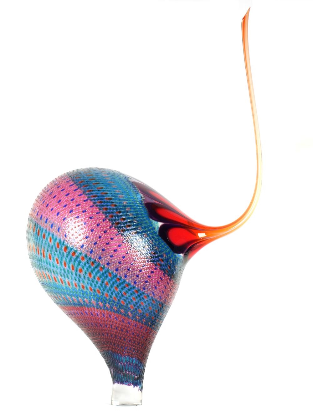 Stephen Rolfe Powell | Screamer Art Glass Sculpture | MutualArt