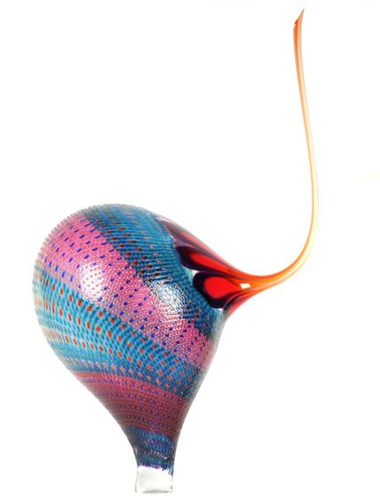 Stephen Rolfe Powell | Screamer Art Glass Sculpture | MutualArt