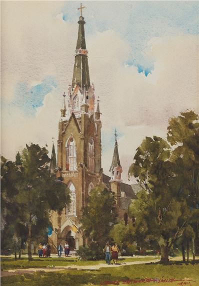 Lowell Ellsworth Smith | Sacred Heart Church (1988) | MutualArt