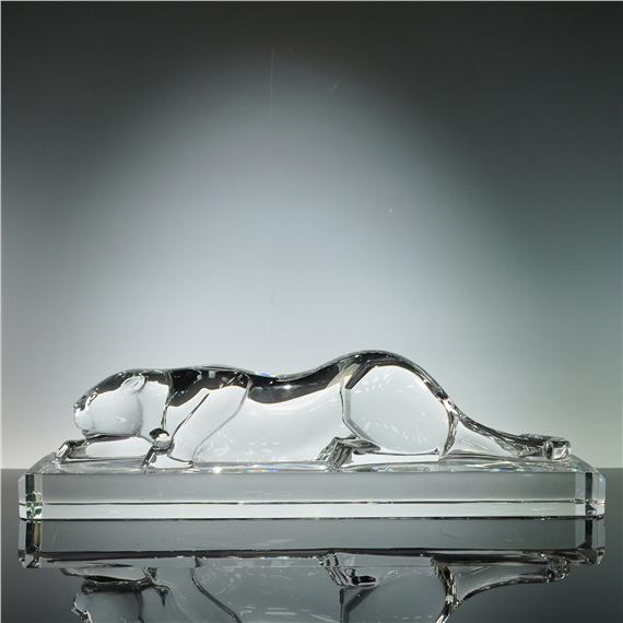 George Chevalier | Baccarat Crystal Heritage Panther Sculpture (1931 ...