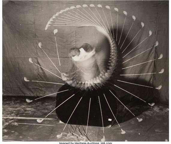 Harold Eugene Edgerton | Multiflesh Golf Swing (2 works (Circa 1938 ...
