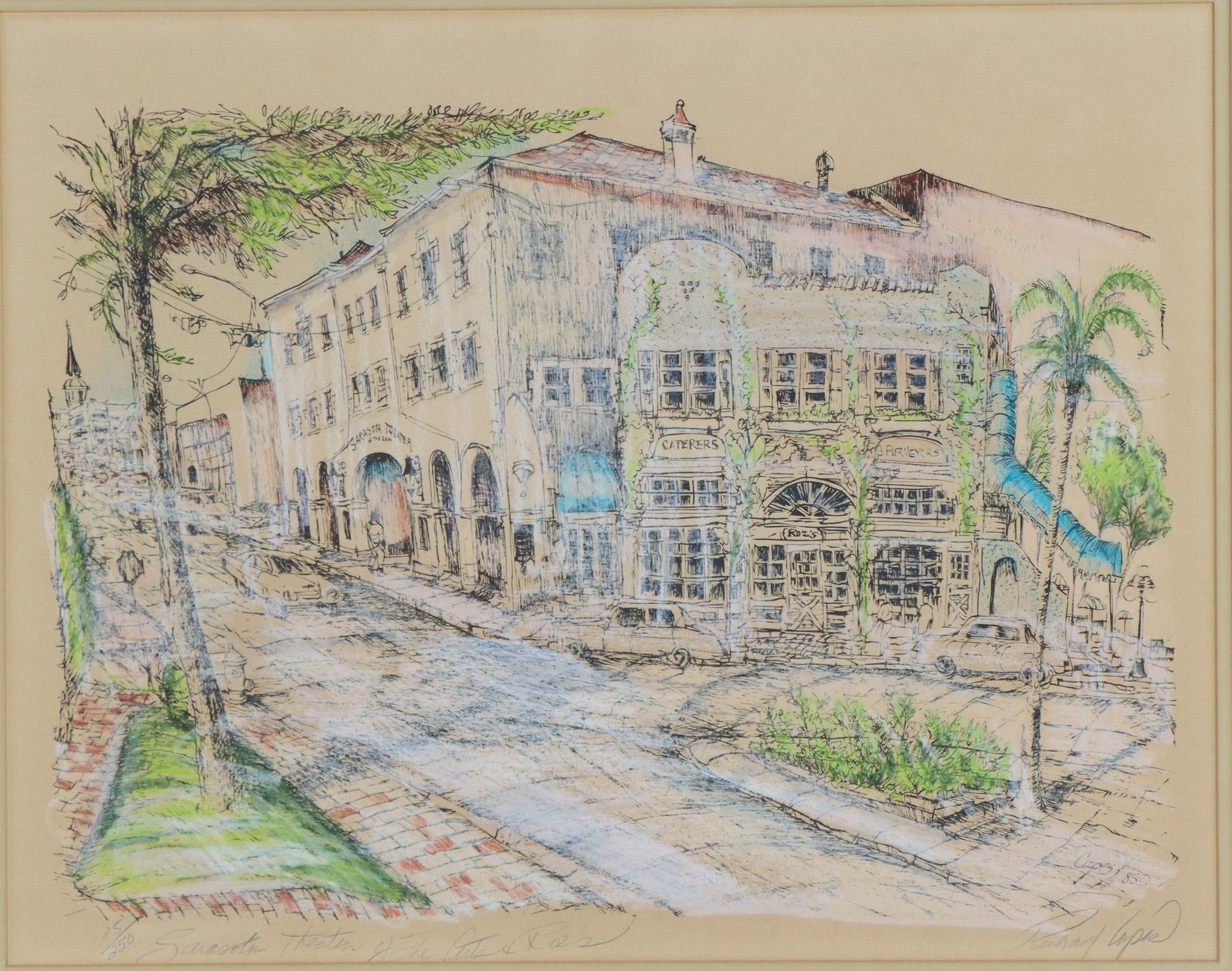 Richard Capes | Architectural Landscape Etching Print (1974) | MutualArt