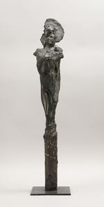 Jürgen Görg | Fan - Halbakt mit vier Gesichtern (1993) | MutualArt