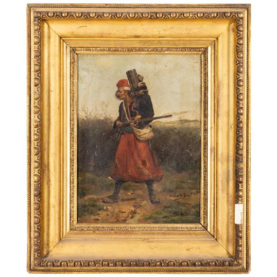 Charles Eugène Bunel | Soldato turco (1888) | MutualArt