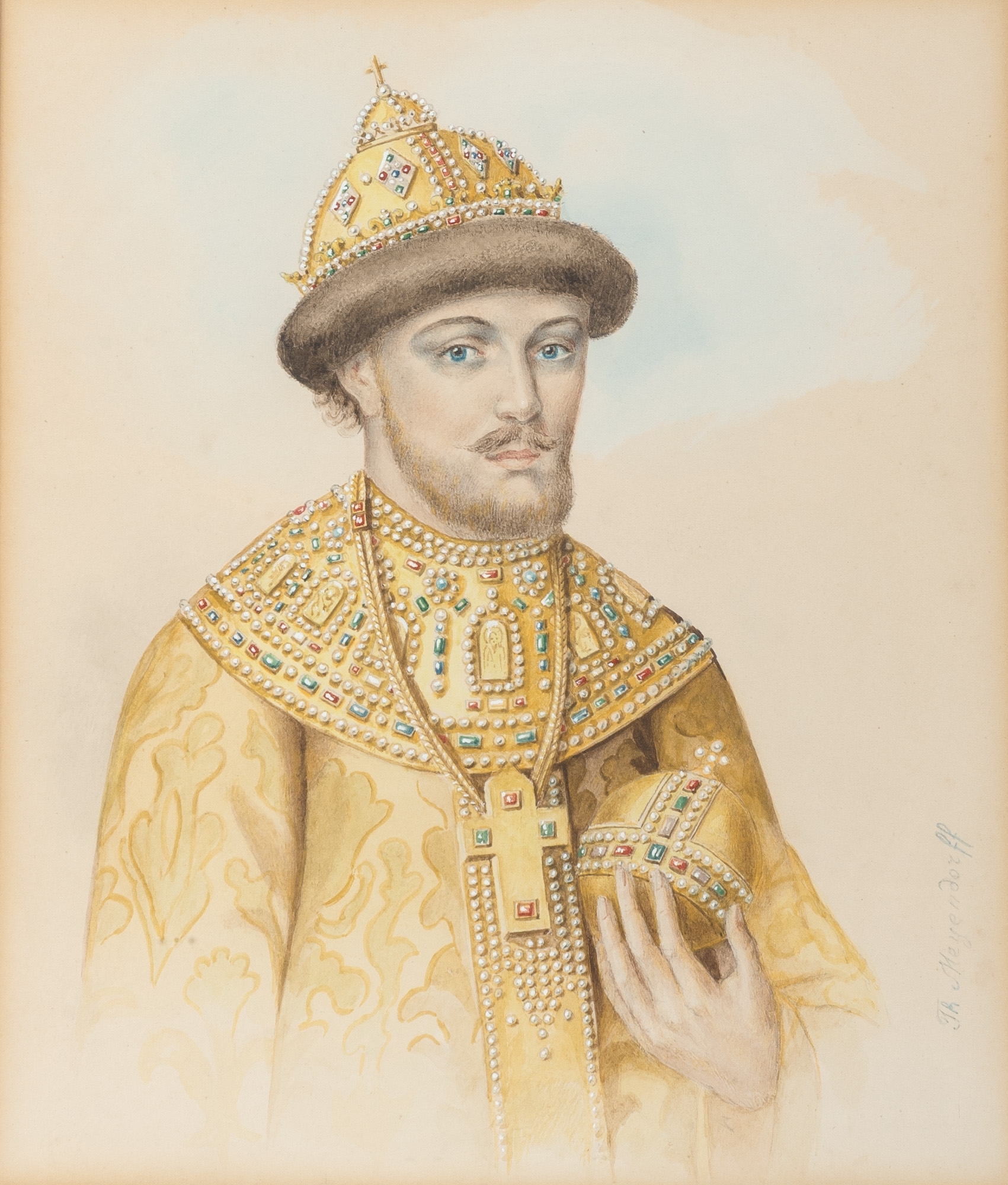 Théophile von Meyendorff | Portrait of Tsar Feodor III and Portrait of ...